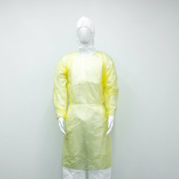 Upgrade Your Safety Measures with High-Quality PE Yellow Isolation Gowns